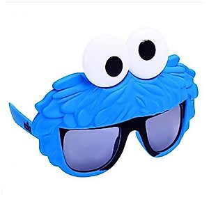 Sun-Staches Sesame Street Official Cookie Monster Sunglasses, Costume Accessory, UV 400, One Size Fits Most