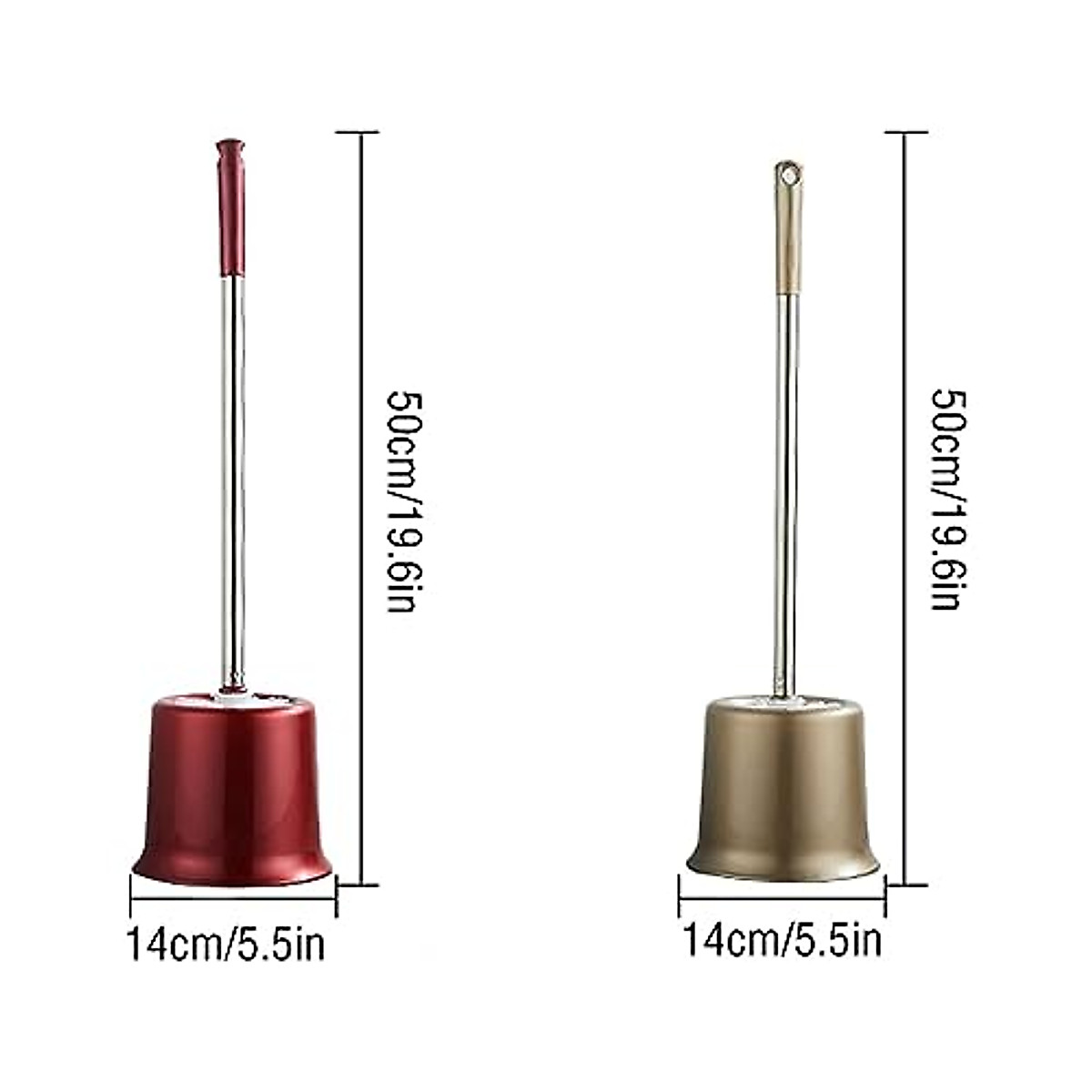 Compact Toilet Bowl Brush Wall Mount Floor Toilet Cleaner Brush Hand Cleaning Tool Toilet Brush with Stable and Sturdy Stand