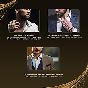 RAYAN Kown Modern Oud Perfume for Men - Long Lasting Arabian Eau De Parfum, 100mL (3.34 Fl oz), Contains Bergamot, Lavender, Cypress, Cardamom, Oud & Cedarwood, Ideal Gift for Him for Ramadan & Eid