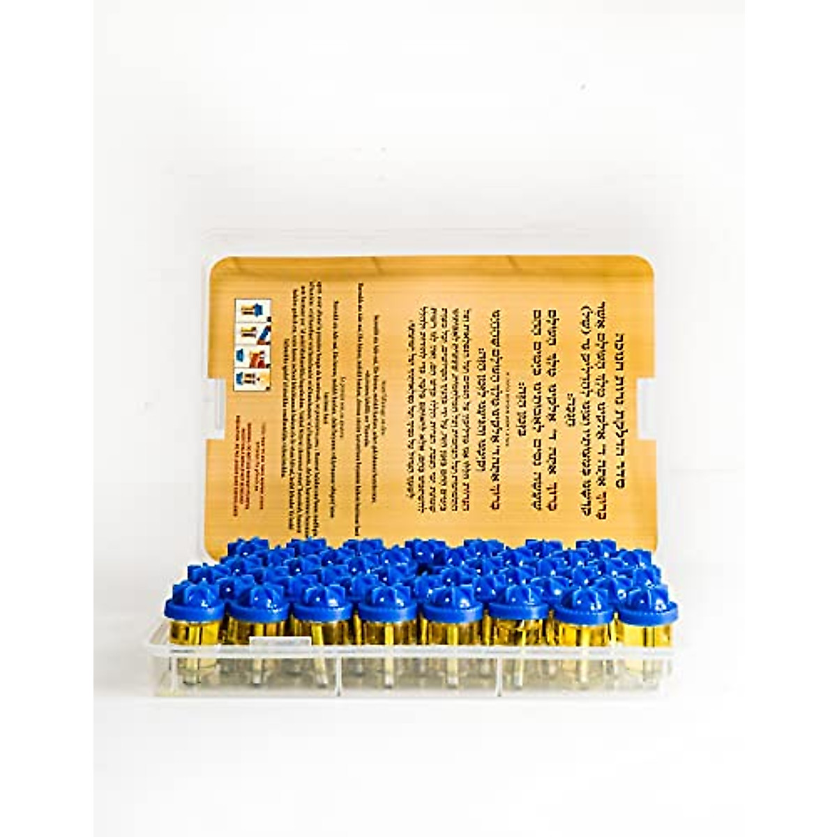 Shalhevet Light Mehadriner Edible Pre Filled Cups Olive Oil Hanukah Chanukah Menora 44 Filled Cups 2.5 Hour Burn Time