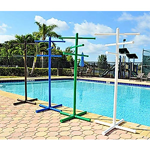 Pool & Spa Towel Rack Bronze Premium Extra Tall Towel Tree Outdoor PVC