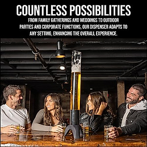 Celebratables Beer Tower 3L Beer Tower l Drinks Dispenser With Tap l Stackable Beer Tower l Space-Saving, and Customizable Beverage Dispenser l Ideal for parties, events, or gatherings