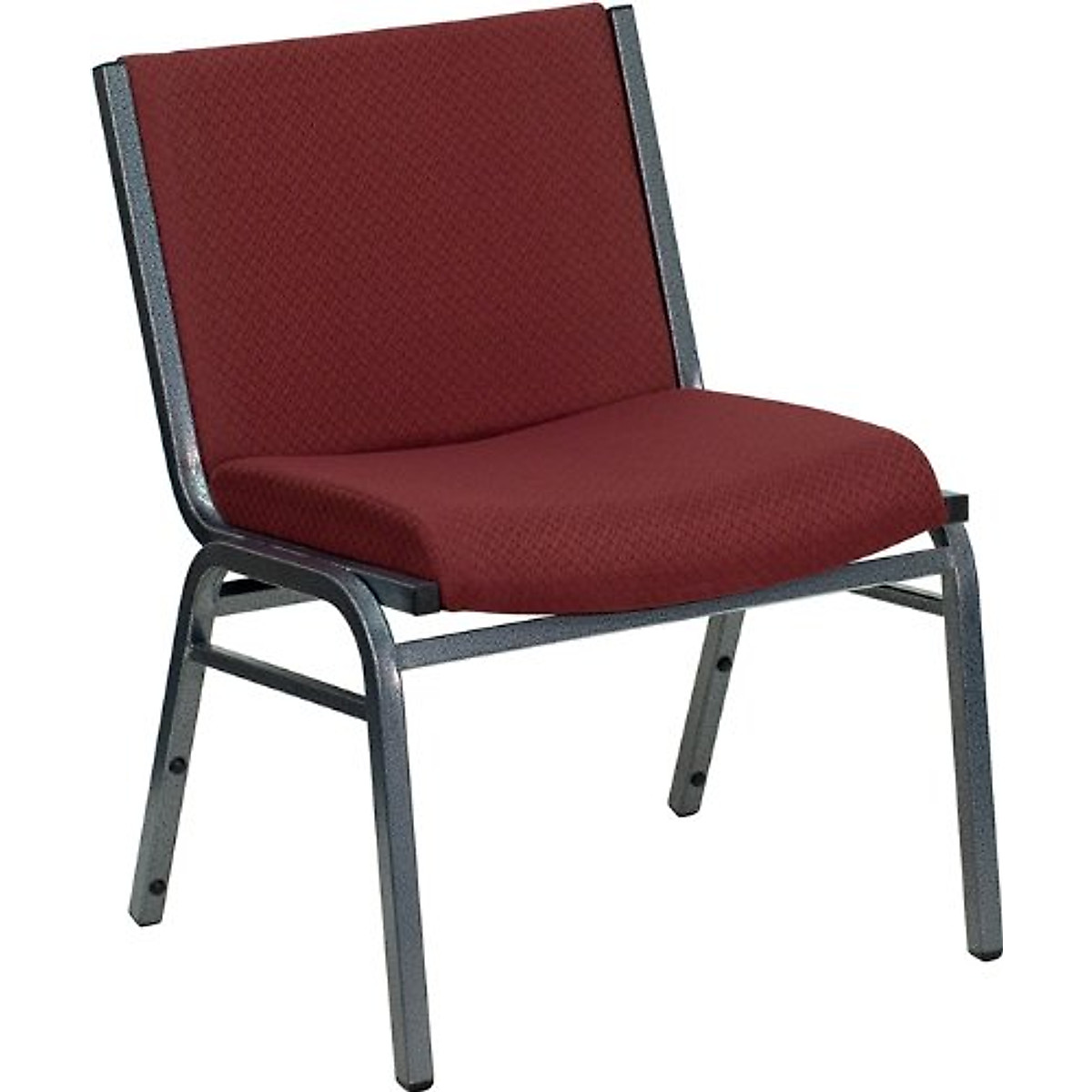 Flash Furniture 2 Pack HERCULES Series Big & Tall 1000 lb. Rated Burgundy Fabric Stack Chair