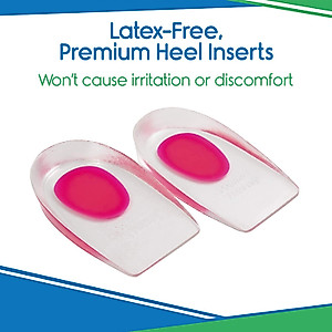 ViveSole Heel Cups for Kids for Pain Relief (2 Pairs) - Gel Cushions for Severs Disease, Plantar Fasciitis, Bone Spur - Silicone Inserts for Shoes, Orthopedic Shock Absorbing Pads for Support