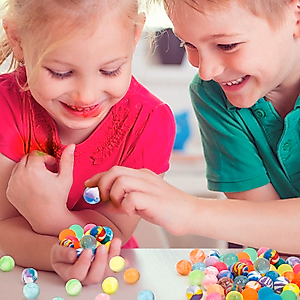 Pllieay 264 Pieces Bouncy Balls in Bulk, 3 Style Random Small Rubber Bouncy Balls for Kids Party Favors, 20mm/0.78Inch Neon Bouncing Balls for Gift Bag Filling and Vending Machines