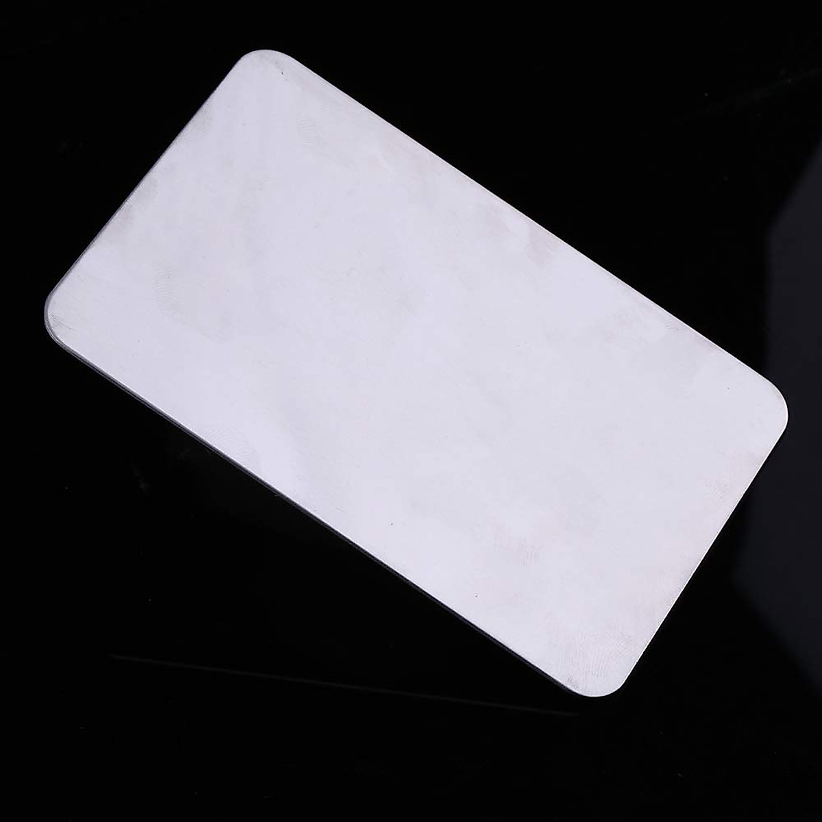 Mixing Palette Small Stainless Steel Makeup Palette Rec Shape Mixing Plate Tools with Spatula Nail Art Palette for Blending Cosmetic Shades