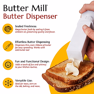MADE IN USA Butter Mill Butter Dispenser