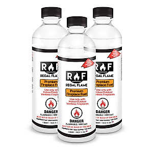 Regal Flame Premium Ventless Bio Ethanol Fireplace Fuel - 3 Quart
