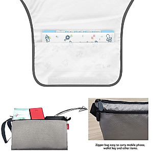MORROLS Portable Changing Pad - Baby Diapering Travel Station for Infants & Newborns - Waterproof Changing Mats Portable with Head Cushion - Excellent Baby Gifts(26X19.7in)