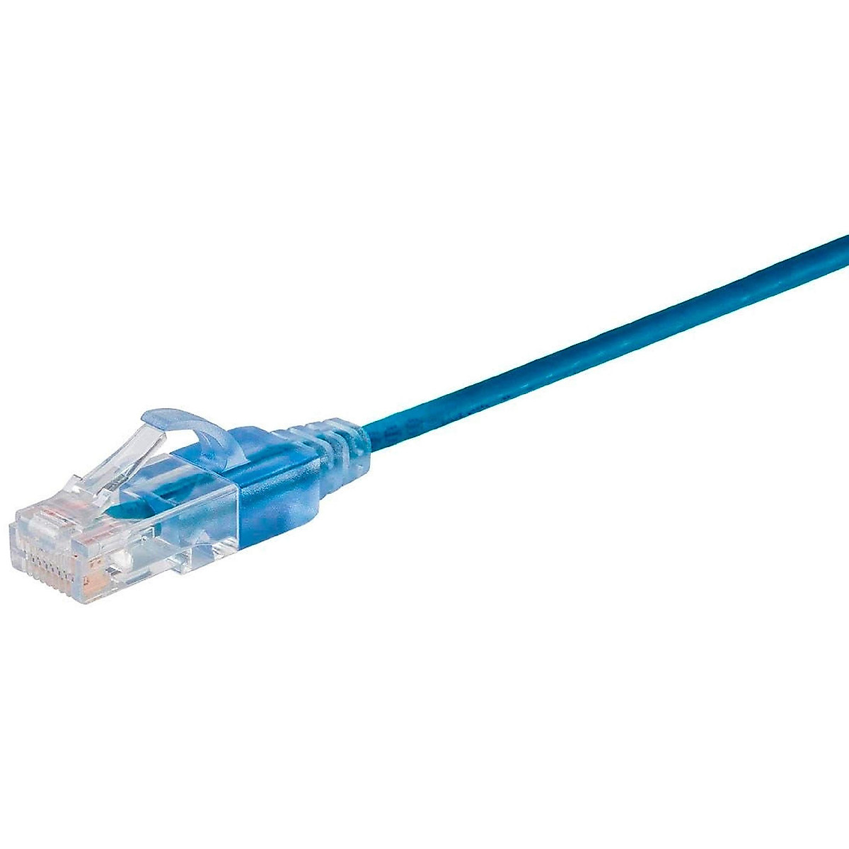 Monoprice Cat6A 50ft Blue 10-Pk Patch Cable UTP 30AWG 10G Pure Bare Copper Snagless RJ45 SlimRun Series Ethernet Cable