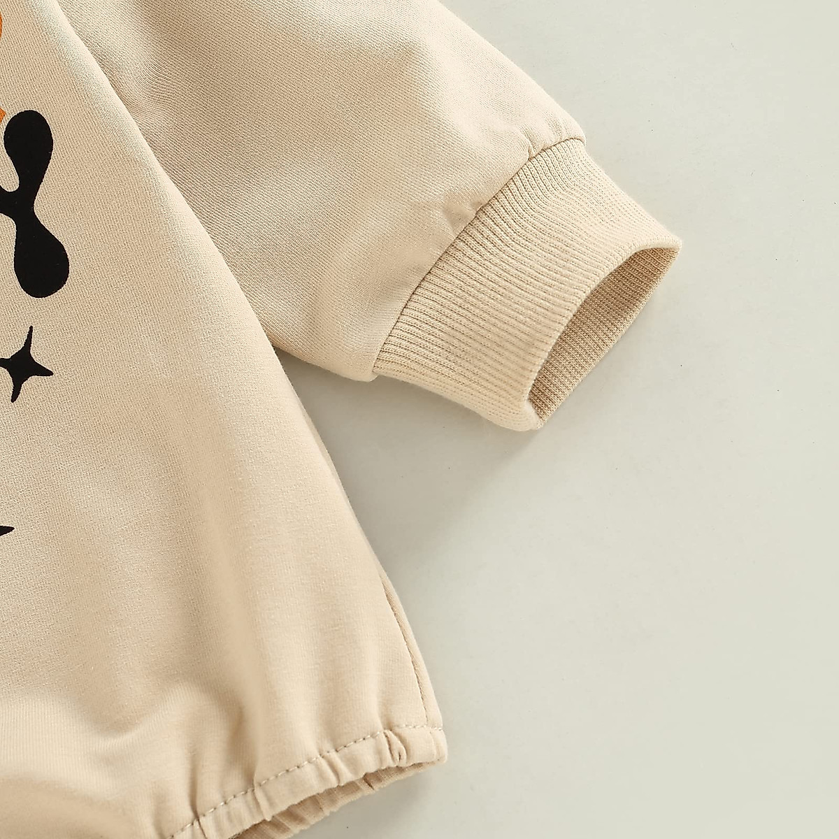 Douhoow Baby Infant Girl Boy Sweatshirt Romper Football Funny Letter Long Sleeve Crewneck Bodysuit Fall Clothes (Khaki Game Day #2 , 3-6 Months )