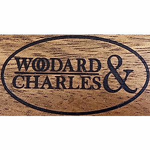 Woodard & Charles Round Lazy Susan Turntable with Stainless Steel Ball Bearing Mechanism (Brown)