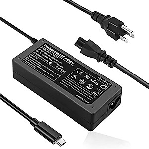 Chromebook Charger 45W Fast USB C Laptop Charger for HP Spectre Lenovo Yoga Thinkpad Acer Dell Latitude Asus Samsung Google Pixel Huawei Matebook Computer Replacement Fits Any Type C Tablets & Phones