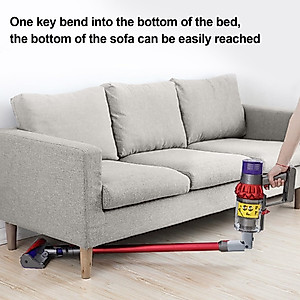 Coodss Bottom Adapter for Dyson V7 V8 V10 V11 V15 Vacuum Accessories Cleaner Quick Release Top Adaptor Low Reach Cleaning Tool, Grey