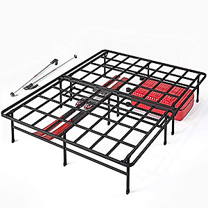 ZINUS SmartBase Super Heavy Duty Mattress Foundation with 2200lbs Weight Capacity / 14 Inch Metal Platform Bed Frame / No Box Spring Needed / Sturdy Steel Frame / Underbed Storage, Twin