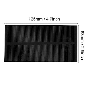 DEWIN 1W 6V Solar Panel, DIY Safety Solar Power Charging Panel Monocrystalline Silicon