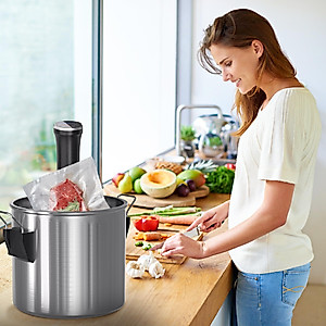 Upesitom Sous Vide Machine Upgraded 1100W Sous Vide Cooker Fast Heating, Ultra Quiet Immersion Circulator Precision Cooking Machine, IPX7 Waterproof, Accurate Temp, Digital Timer, Touch Control