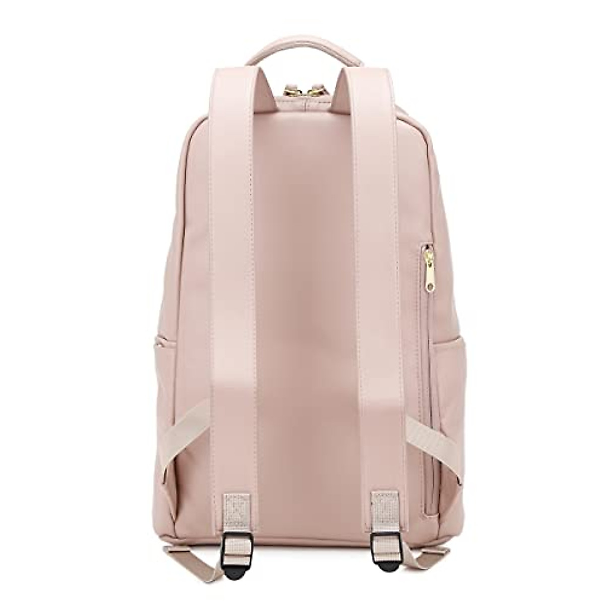Kah&Kee Feaux Leather Backpack Purse for Women Casual Travel Fashion Daypack (Tan Pink)