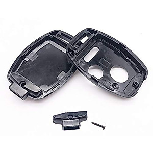 3 Buttons Replacement Key Fob Cover Fit for Honda 2003-2012 Accord 2006-2013 Civic EX 2009-2015 Pilot 2005-2006 CR-V Ridgeline Odyssey Keyless Entry Key Fob Case Shell