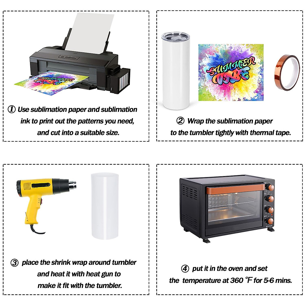 Micellwuu 50 Pack Sublimation Tumblers Bulk 20 oz Skinny Straight，Stainless Steel Sublimation Blanks Skinny Tumbler Cups White, Individually Boxed