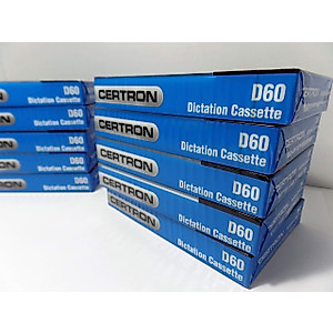 Blank Recording Audio Cassette D60 Minutes - 10 Cassettes per Order