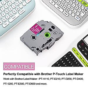 5-Pack Replacement for Brother Label Maker Tape TZe-MQG35 MQP35 MQF31 MQ531 MQE31 P Touch Label Tape 12mm 0.47 Laminated for P-Touch PTD210 PTH110 PTD400