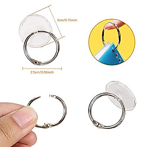 OOTSR 2cm Adhesive Ceiling Hook Small Disc Hanging Hook with 2.5cm Binding Rings, Sticky Disc Powerful Poster Holder Ceiling Suspension and Wall Hooks Strong Tape Ceiling Flagpole Set
