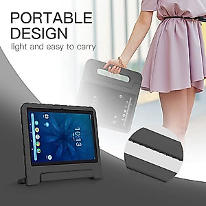 Bolete Case for Onn 10.1 Tablet Pro Model 100003562 (2020 Release), Kids 10.1 Inch Android Tablet Onn 10.1 Pro Case with Handle EVA Foam Shockproof Washable Cover for Adults, Children - Black