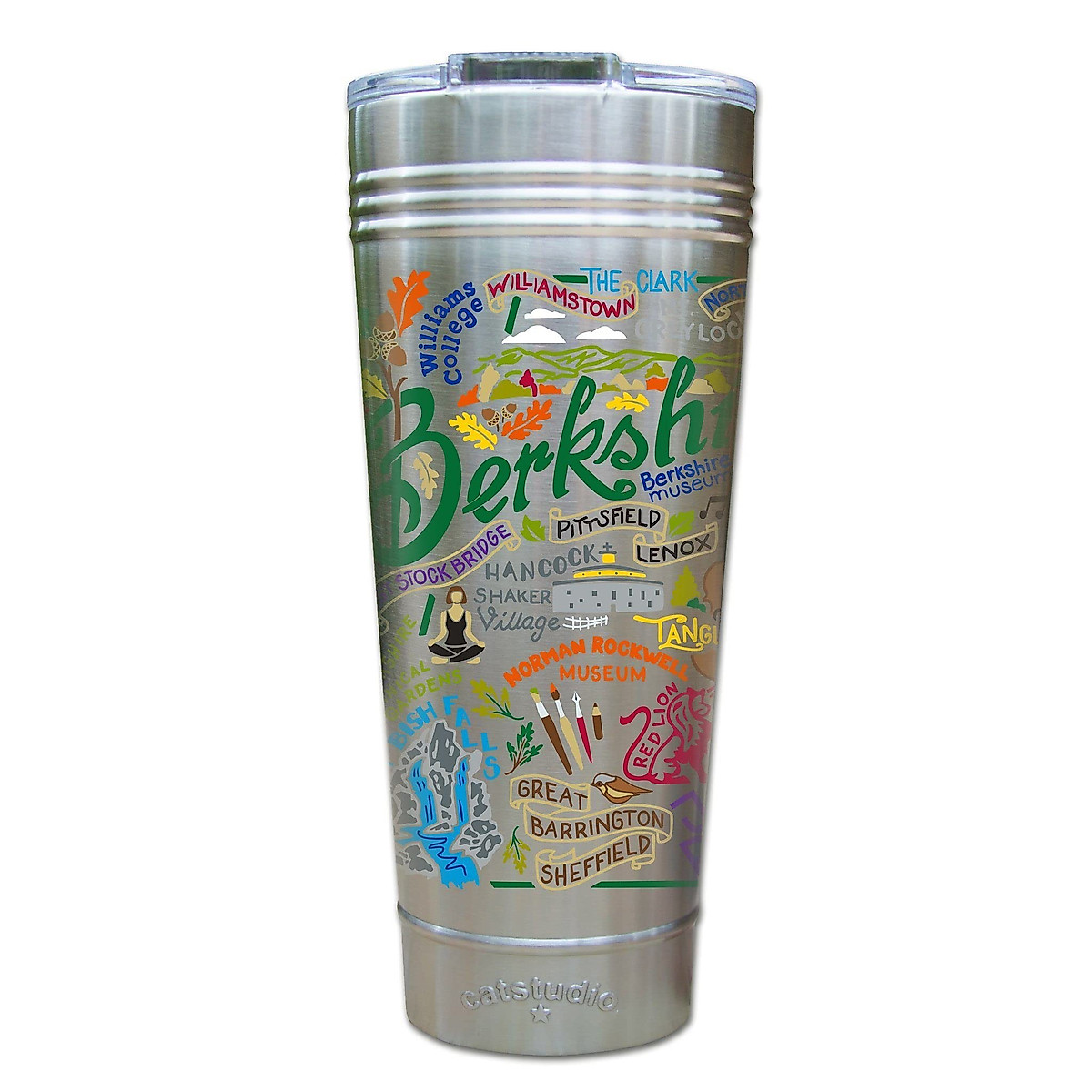 Catstudio Berkshires Thermal Tumbler | Triple Wall Insulation With Non Slip Bottom | Great Travel Cup for Water, Coffee, Tea, or Smoothies