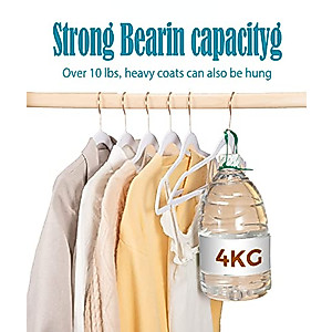 10 Magic Hangers with 50pack Velvet Hangers - Your Wardrobe's Best Friends, Black Felt Hangers Non Slip with Rose Gold Hook, Premium Felt Hangers for Adult, Heavy Duty