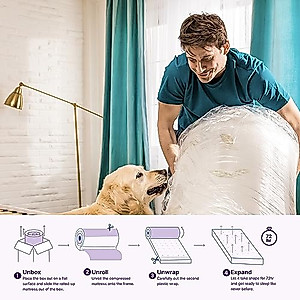 NapQueen Queen Size Mattress, 10 Inch Anula Green Tea Infused Memory Foam Mattress, Queen Size Mattress Bed in a Box, CertiPUR-US Certified Mattress