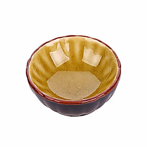 DOITOOL 3PCS para mini postres vinegar bowl serving bowl chip dip bowl appetizer tray mustard bowl seasoning dish dessert plate pickles headset essential oil dipping sauce bowl
