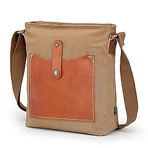 TSD Brand Super Horse Canvas Crossbody Bag