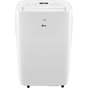 LG 7,000 BTU (DOE) / 10,000 BTU (ASHRAE) Portable Air Conditioner, Cools 300 Sq.Ft. (12' x 25' room size), Quiet Operation, LCD Remote, Window Installation Kit Included, 115V, LP0721WSR
