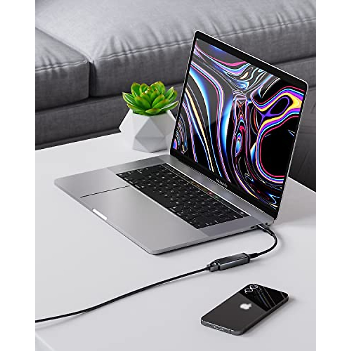 Maxonar USB C to Ethernet Adapter, USB C to RJ45 Thunderbolt 3/4 Type C to Ethernet LAN Network Adapter Compatible with iPad Air, iPad Pro, iMac, MacBook Air Pro (M1/M2), Dell XPS and More