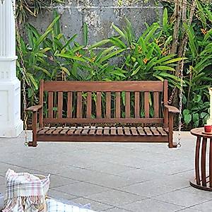 Cambridge Casual 130228-HW-NT-XX-XX Bentley Porch Swing, Natural Brown