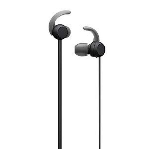 Sony WI-SP510 Extra BASS Wireless in-Ear Headset/Headphones with mic for Phone Call Sports IPX5 Bluetooth, Black (WISP510/B)