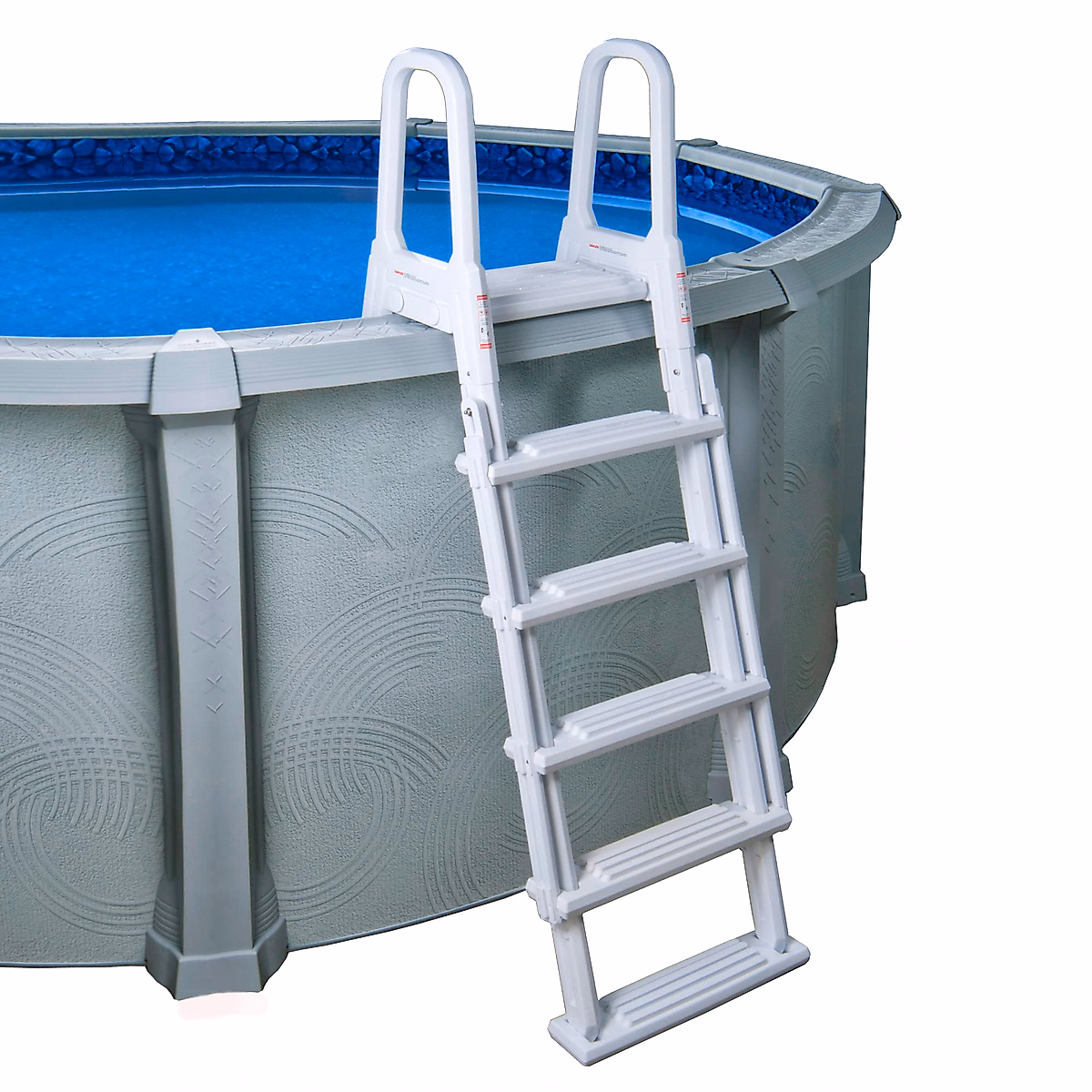 Blue Wave NE1222 A-Frame Flip Up Ladder for Above Ground Pools, White