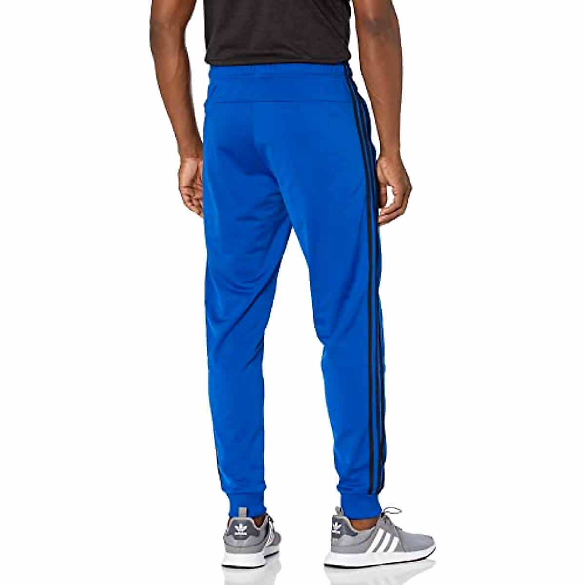 adidas Essentials Men's 3-Stripes Tapered Tricot Pants, Collegiate Royal, X-Large