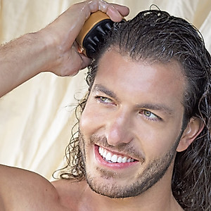 WOW Skin Science Scalp Massager Shampoo Brush for Effective Hair Care and Growth, Soft Silicone Bristles Scrubber, Massage Head in Shower for Stress to Relax, All Hair Types, Straight, Wavy, Curly,