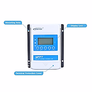 EPEVER XTRA1210N Series MPPT Solar Charge Controller, 10A Max Charge/Discharge, High-Efficiency Energy Conversion, Ideal for Off-Grid PV Systems