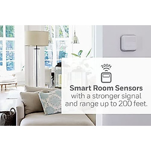 Honeywell Home T9 WiFi Smart Thermostat with 1 Smart Room Sensor, Touchscreen Display, Alexa and Google Assist