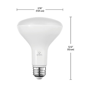Globe Electric 9-Watt 60W Equivalent Near-UV Light Disinfecting BR30 E26 LED Light Bulb, 650 Lumens, 3000 Kelvin, Dimmable