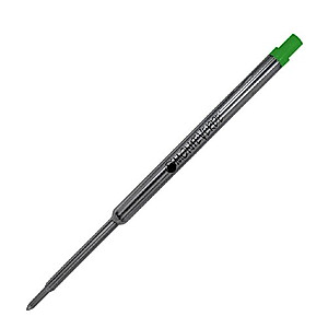 Monteverde Ballpoint Refill to Fit Waterman Ballpoint Pens, Medium Point, Soft Roll, Green, 2 per Pack (W132GN)