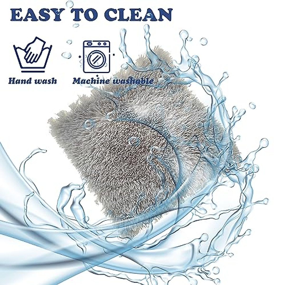 20pcs 12x12x0.4in Plush Foam Carpet Mats,Washable Anti-Slip Square Foam Interlocking Floor Tiles Mats,DIY Soft Fluffy Shaggy Area Puzzles Rug-20 Sq.ft(Color:White + Pink)