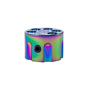 Guyker 3Pcs Guitar Potentiometer Control Knobs for 6mm(0.24”) Dia. Shaft Pots - Knurled Volume and Audio Switch Knob Replacement for Electric Guitar or Precision Bass - Zinc alloy, Rainbow