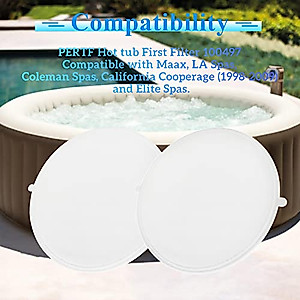 PERTF Hot Tubs Classic First Spa Filter 100497 Compatible with Maax,Coleman,Kleara Spa 2 Pack