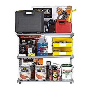 Triton Storability Products 1794 Wall Mount Shelving Unit with 3 Steel Shelves