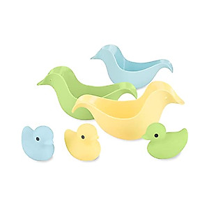 Simple Joys by Carter's Baby Duck Rinse Cups and Squirties Bath Toy Bundle, One Size