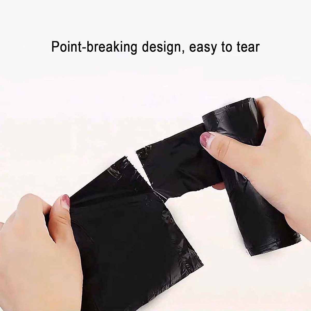 Small Trash Bags, Strong Black Garbage Bags, Unscented Thicken Bin Liner Suitable for Bedroom Home Kitchen 6 Gallon 120 Count